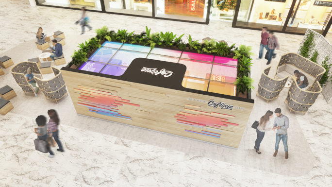 Pop-up coffee shop 3D rendering project for CBA | nofuss