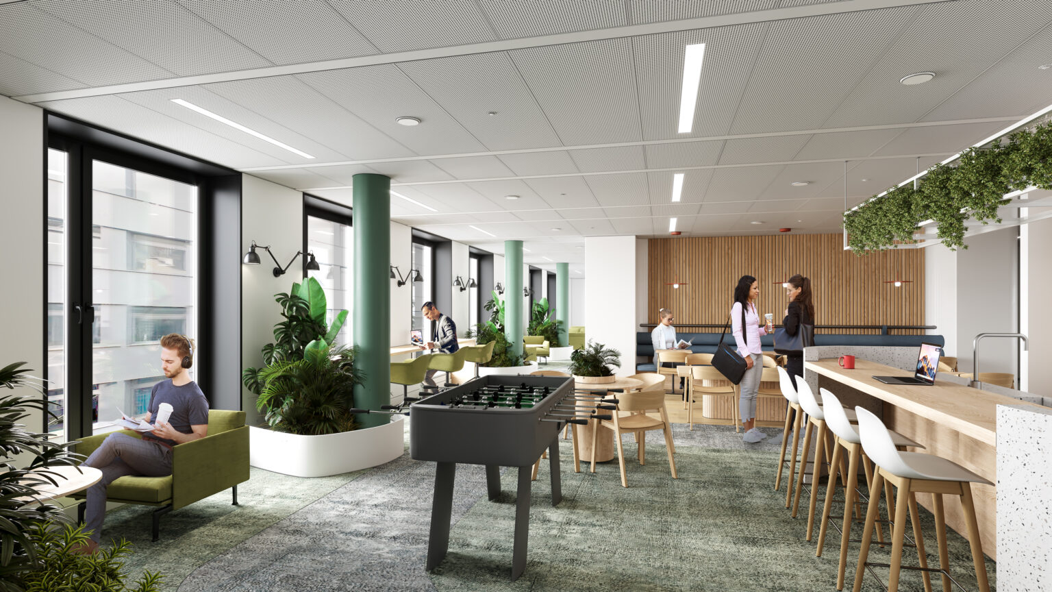 Office 3D visualization project for MERAKI in Belgium