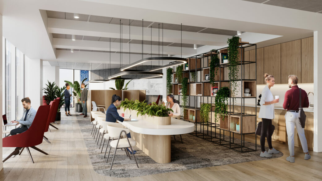 Workplace 3D rendering project done for Axiom Workplaces