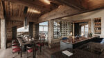 Architectural 3D rendering project of an alpine chalet