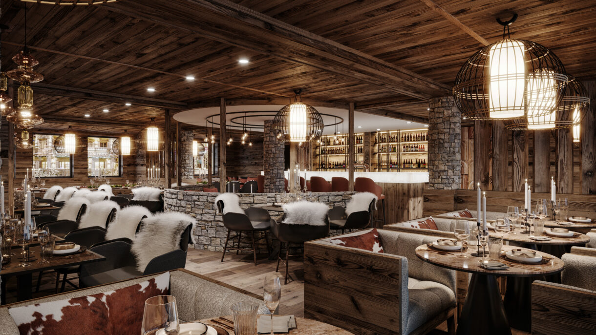 Restaurant 3D rendering project for a confidential client