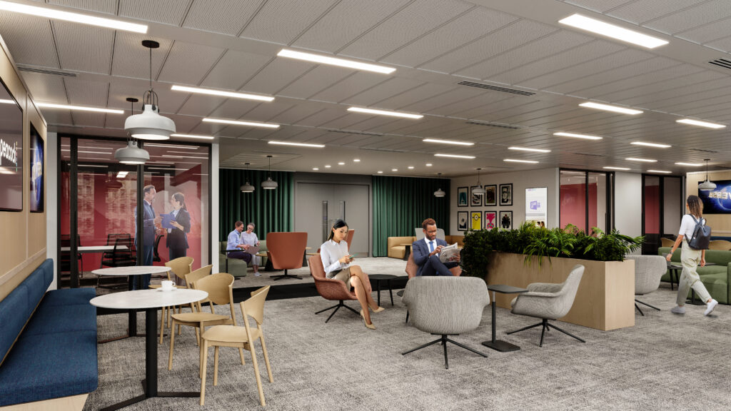 Workspace 3D rendering project done for MCM in London