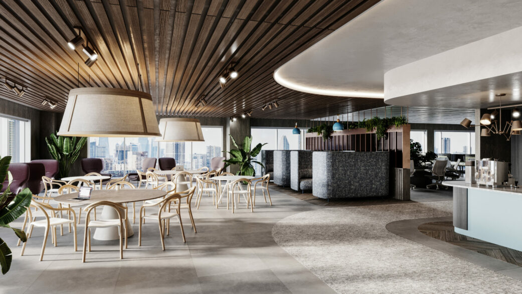 Workplace 3D visualization done by nofuss for Axiom Workplaces