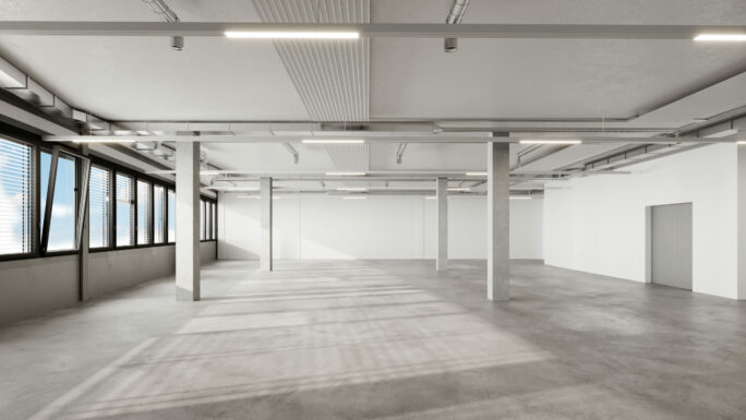 Industrial 3D rendering project for a Swiss real estate company