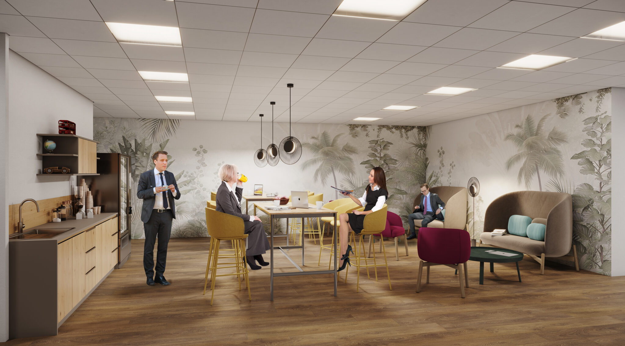 Tech company office headquarters new design 3D visuals | nofuss