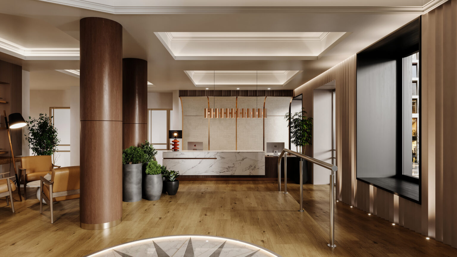 3D hotel design visualization project for NPrieto Studio | nofuss